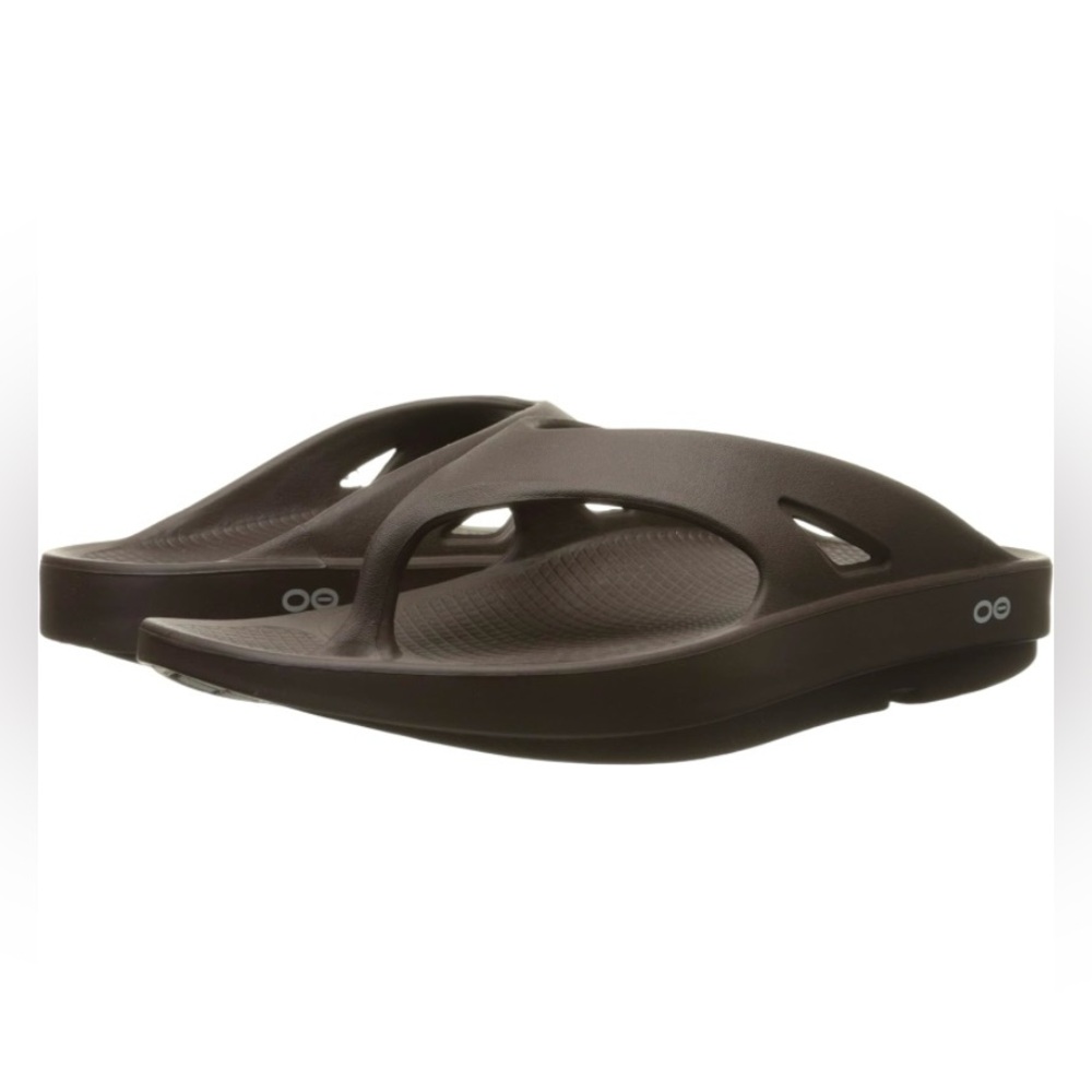Oofos Oolala Brown Thong Sandal - Gem